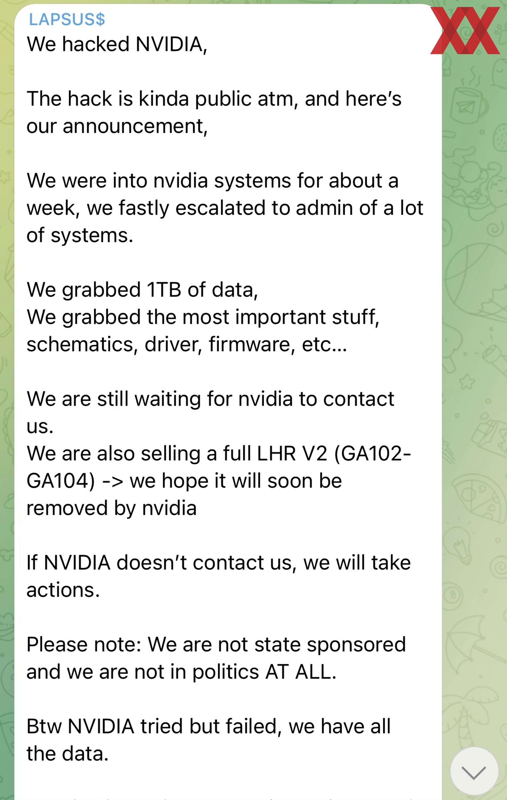 Hack-Back erfolgt, aber nicht erfolgreich: NVIDIA von Ransomware ...
