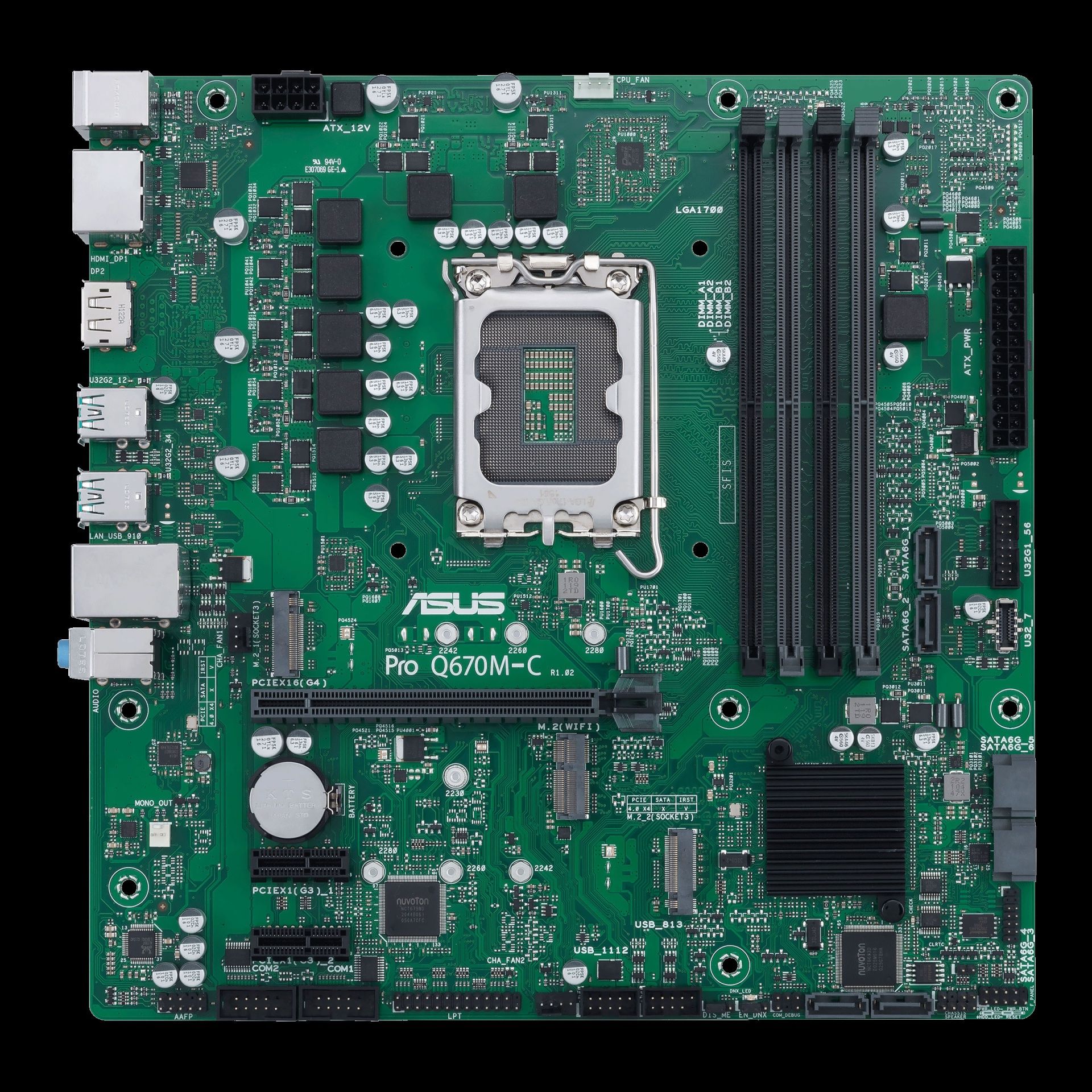 ASUS Pro Q670M-C-CSM - материнская плата для корпоративных клиентов с ...