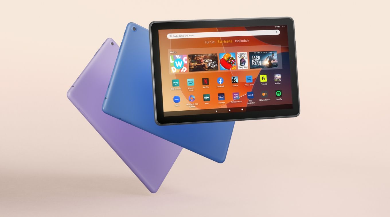 Amazon Fire HD 10 2023: Amazon-Tablets werden schneller, ausdauernder ...