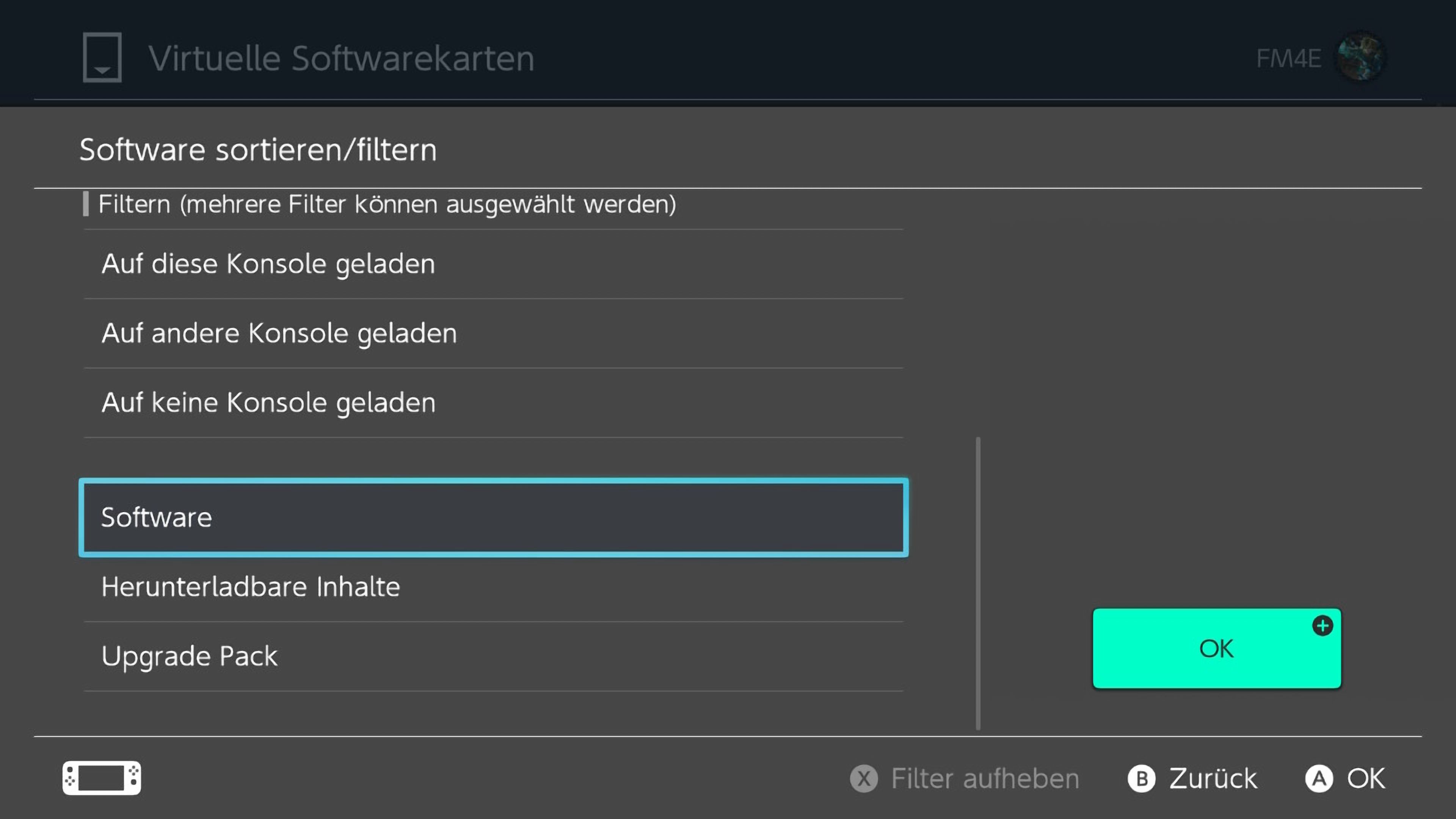 Nintendo-Switch-Firmware 20.0.0: Virtual Games Cards, neue Icons ...