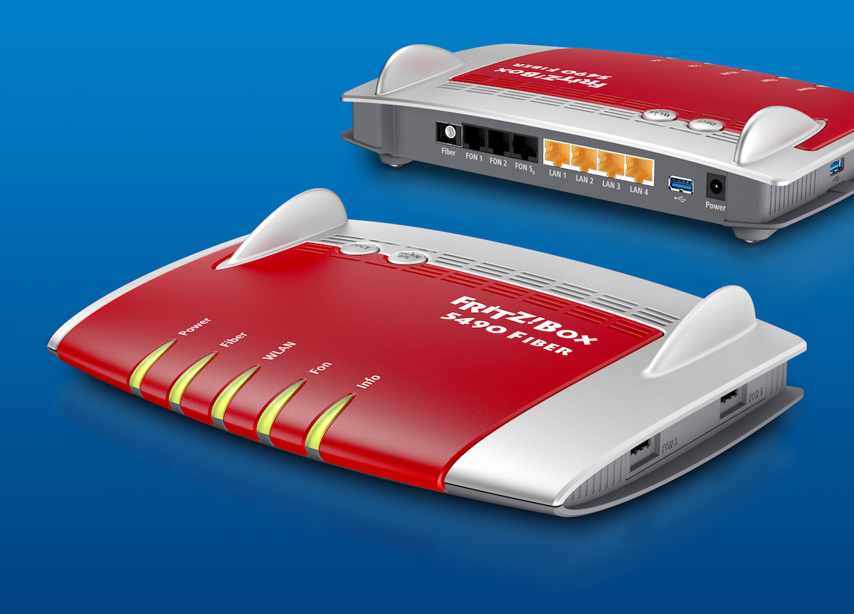 FTTH Conference AVM zeigt neue FRITZ Box 5490 f 252 r Glasfaseranschl 252 sse 